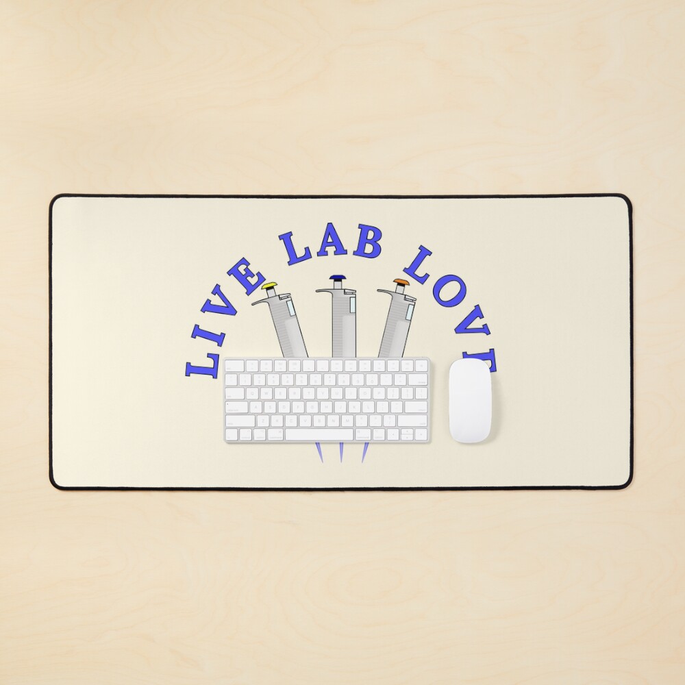 "Live Lab Love Pipettes (tan)" Sticker for Sale by STEMphrases | Redbubble