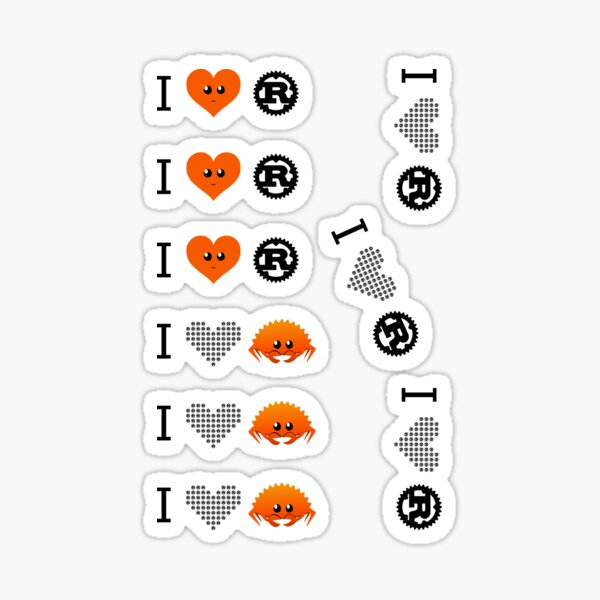 "Rust sticker variety pack" Sticker for Sale by leesander | Redbubble
