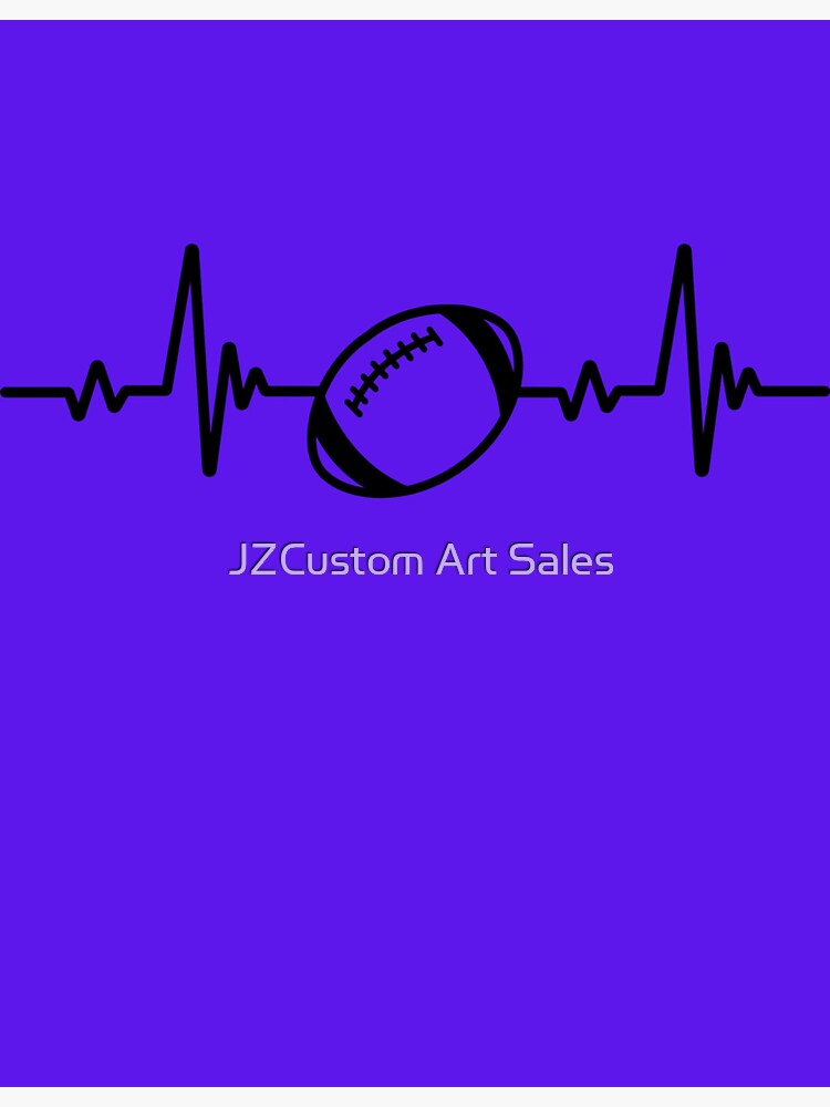 "Football Pulse" Sticker for Sale by JZCustom-2022 | Redbubble