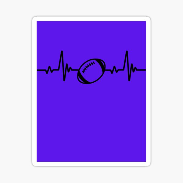"Football Pulse" Sticker for Sale by JZCustom-2022 | Redbubble