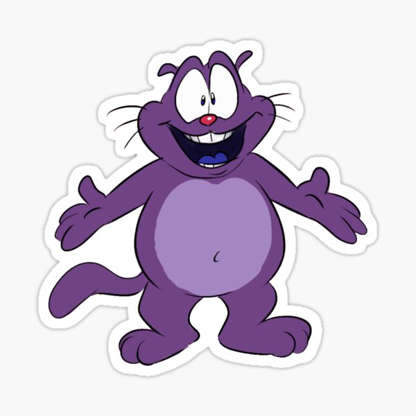 "Eek the cat" Sticker for Sale by BeenHadDesigns | Redbubble