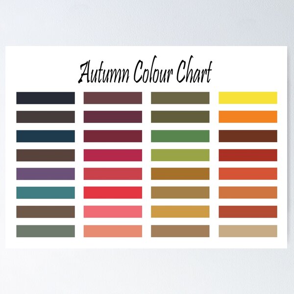 "Autumn Color Swatch (Color Me Beautiful) - Color Palette Seasonal ...