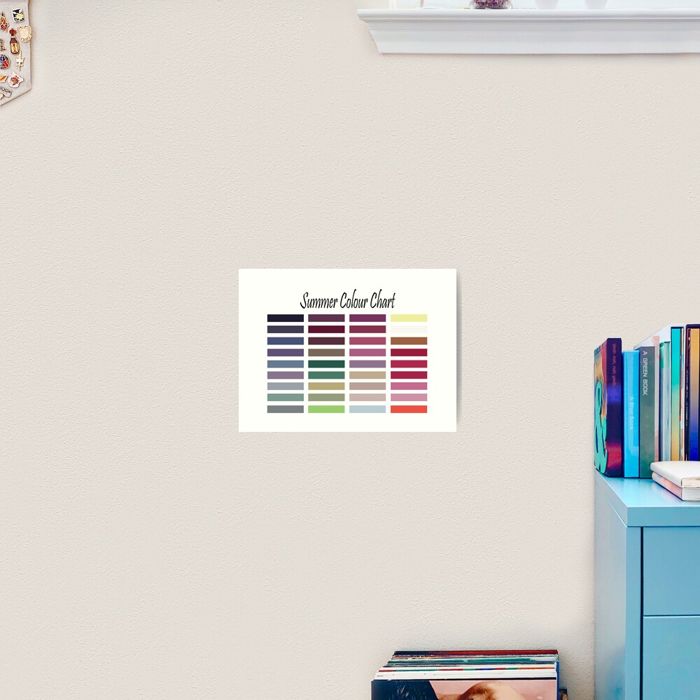 "Summer color swatch - Color Me Beautiful - Seasonal Color Palette" Art ...