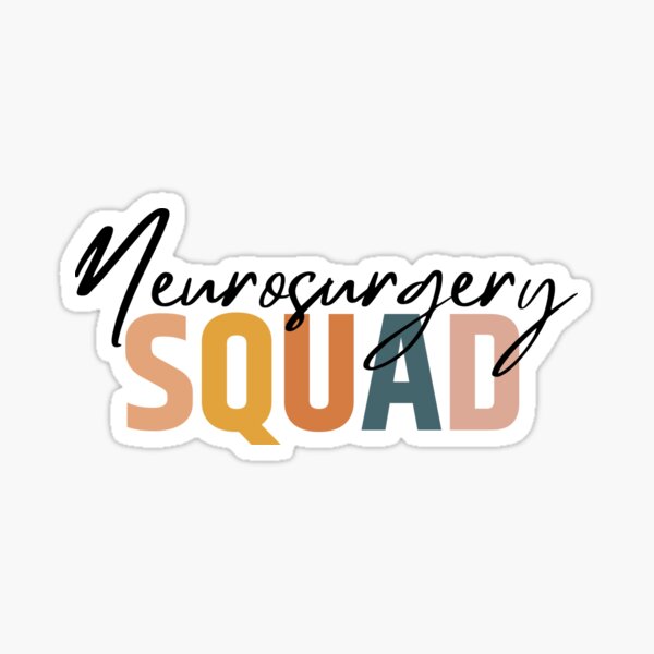 "neurosurgery squad, funny Neuro" Sticker for Sale by yass-art | Redbubble