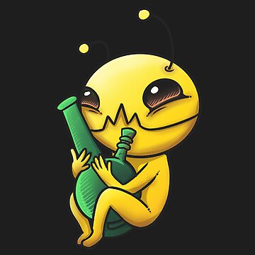 "Alien Smoking Weed" Sticker for Sale by segathi | Redbubble