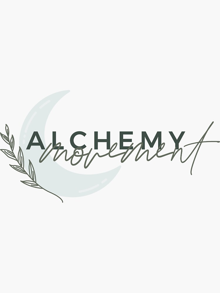"Alchemy Logo with Moon & Fern" Sticker for Sale by AlchemyMovement ...