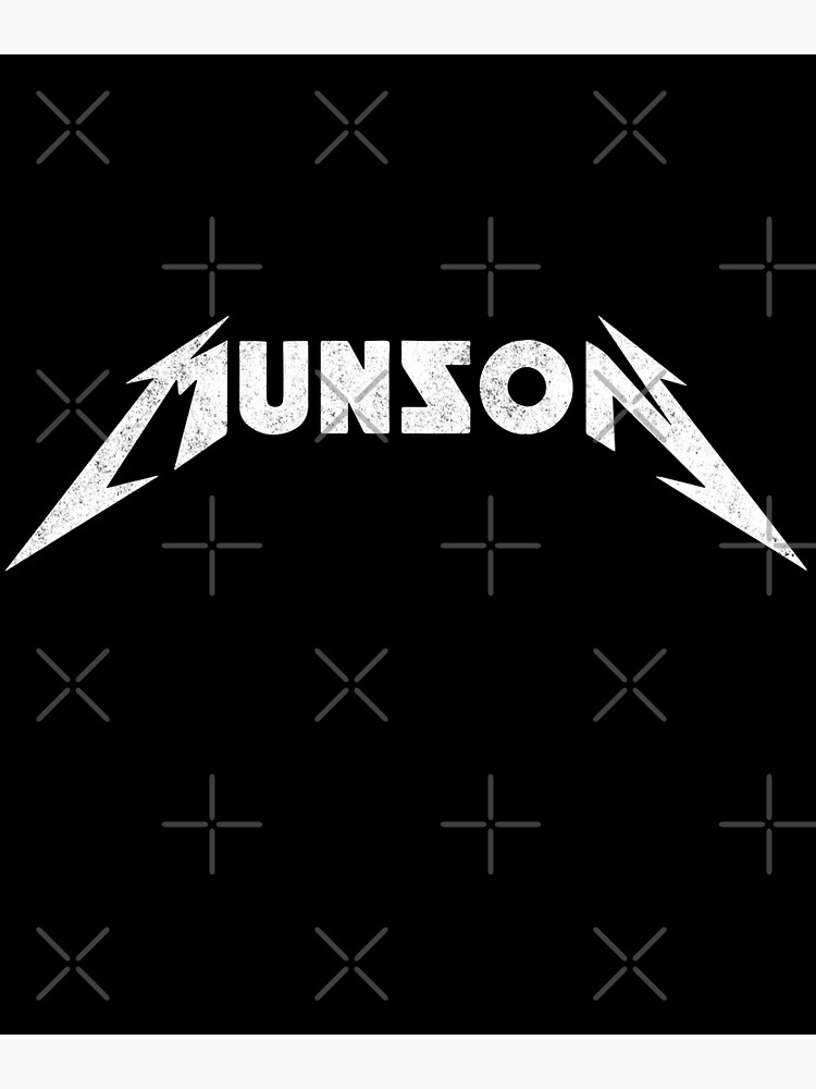 "MUNSON - metal logo" Art Print for Sale by Primotees | Redbubble