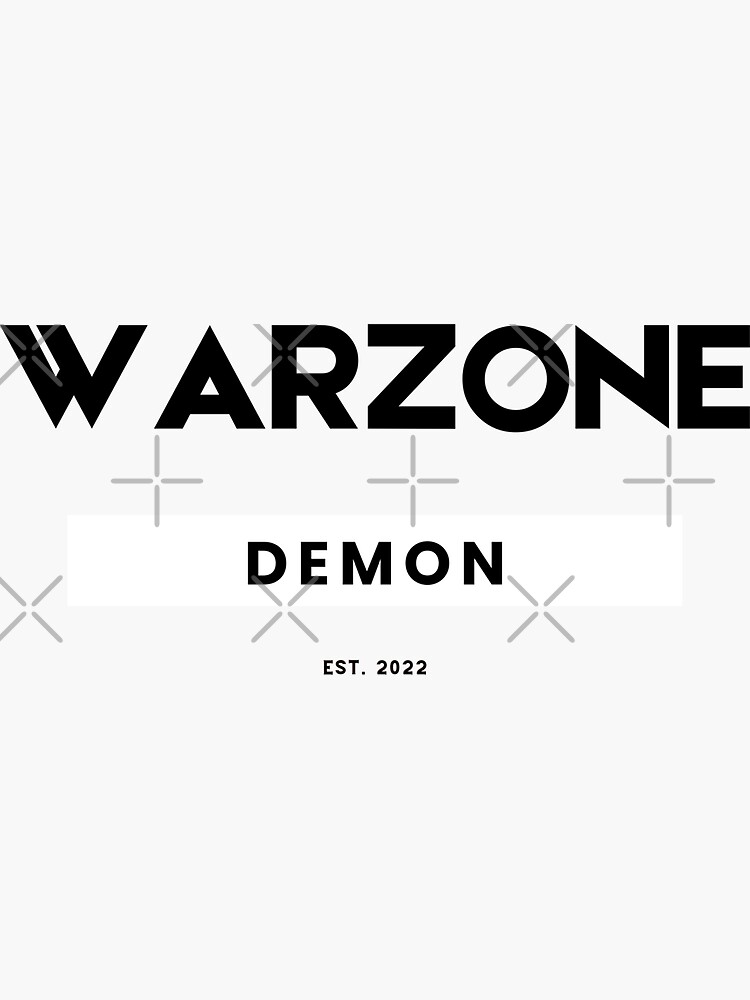 "Warzone Demon" Sticker for Sale by RedDotzz | Redbubble