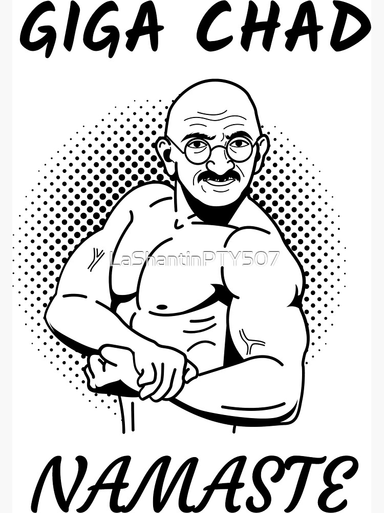 "Giga Chad Face, Namaste (Giga Chad Meme)" Magnet for Sale by ...