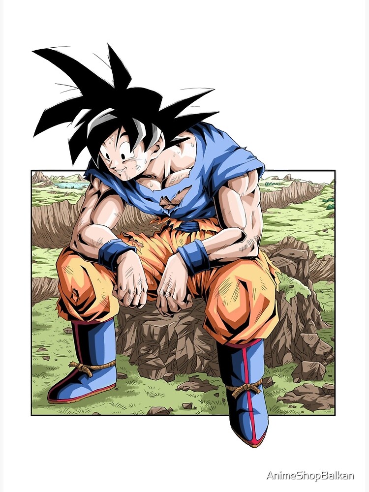 "Goku chilling" Poster for Sale by AnimeShopBalkan | Redbubble