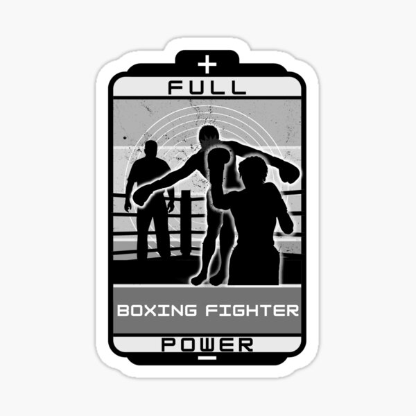 "The Boxing fighter full power " Sticker for Sale by umfhn | Redbubble