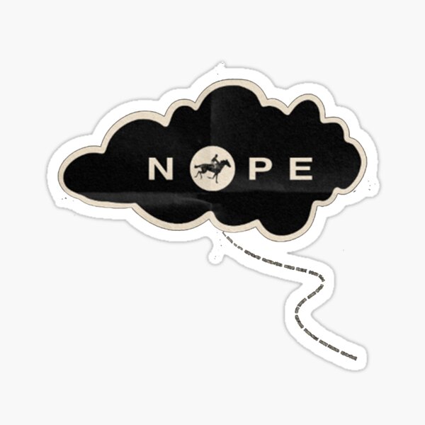 "Nope Movie" Sticker for Sale by Asshshop | Redbubble