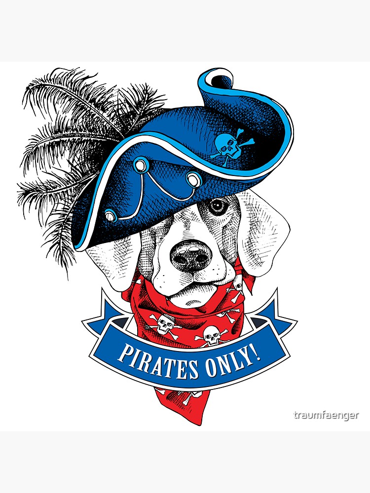 "Pirates Only!" Sticker for Sale by traumfaenger | Redbubble