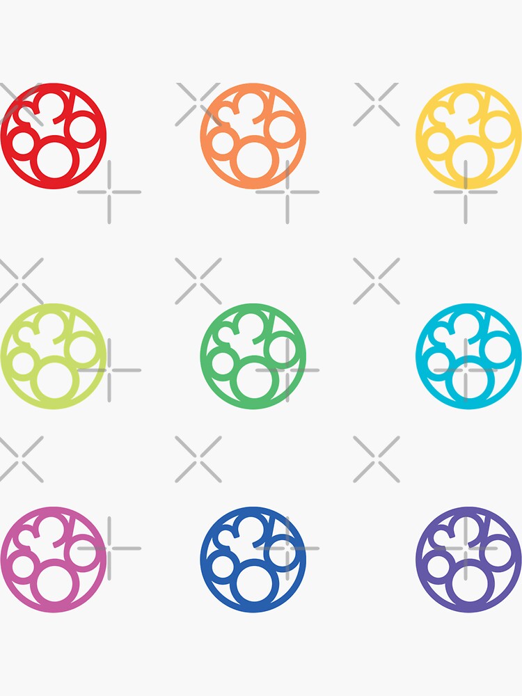 "Project 863 colourful bundle pack" Sticker for Sale by YOStudios ...