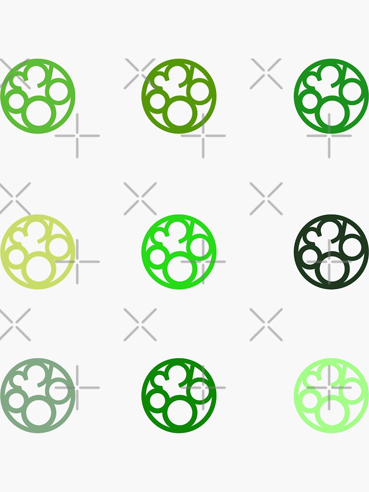 "Project 863 green bundle pack" Sticker for Sale by YOStudios | Redbubble