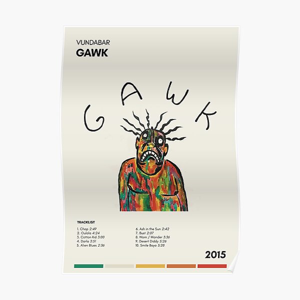 "GAWK aesthetic album art" Poster for Sale by nogginart | Redbubble