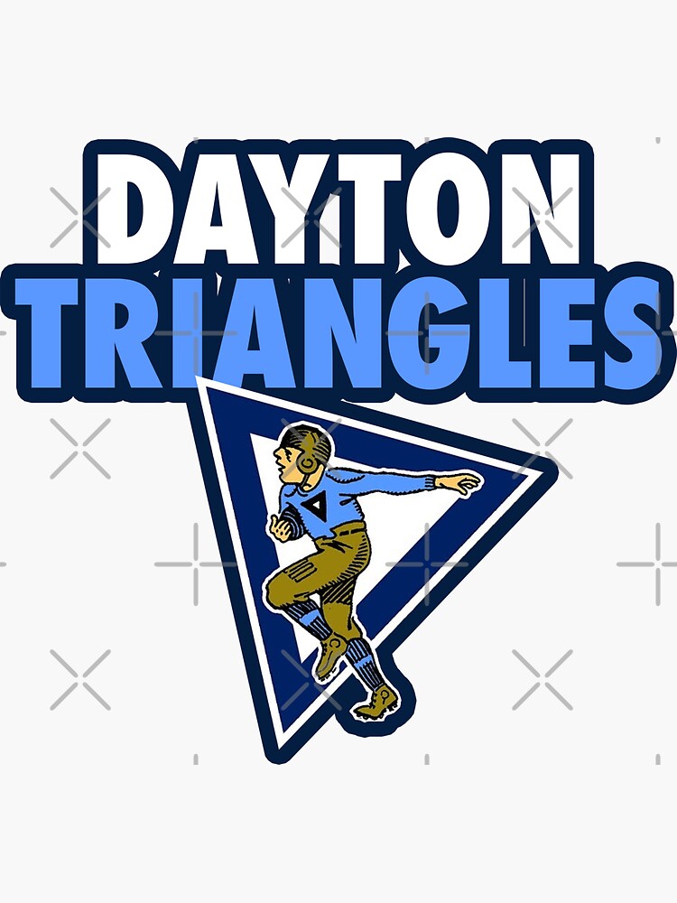 "Dayton Triangles Football " Sticker for Sale by PixelBuilder | Redbubble