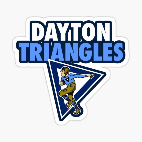"Dayton Triangles Football " Sticker for Sale by PixelBuilder | Redbubble