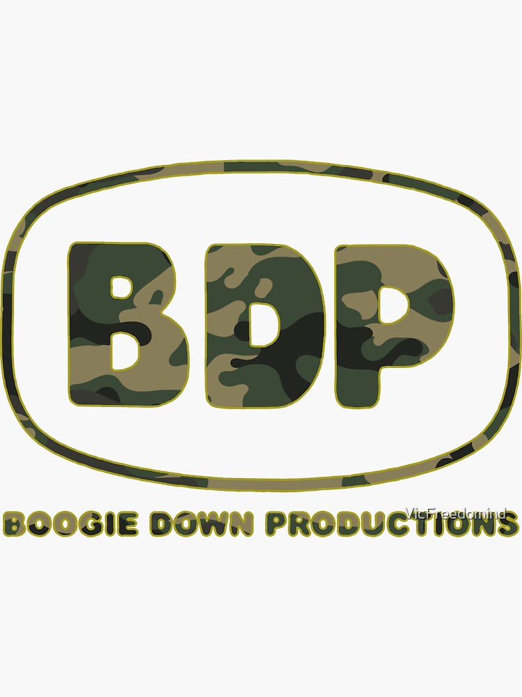 "bdp - boogie down productions" Sticker for Sale by VicFreedomind ...
