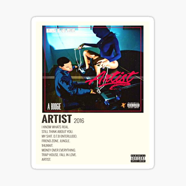 "HQ A Boogie Wit Da Hoodie artist " Sticker for Sale by suny-shop ...