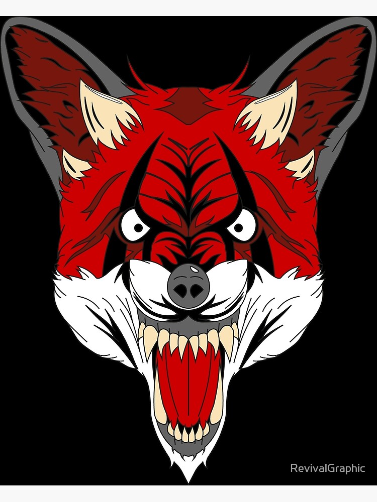 "Furious Fox" Poster for Sale by RevivalGraphic | Redbubble