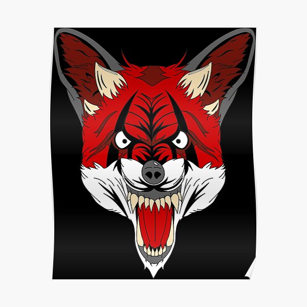 "Furious Fox" Poster for Sale by RevivalGraphic | Redbubble
