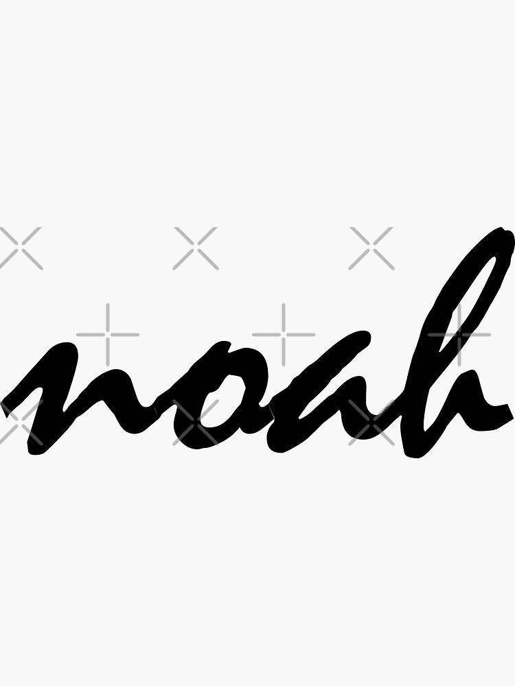 "Noah custom name" Sticker for Sale by gmstockstudio | Redbubble