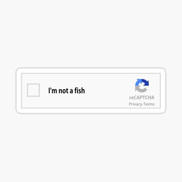 "I am not a fish drawing " Sticker for Sale by Blondiabshop | Redbubble
