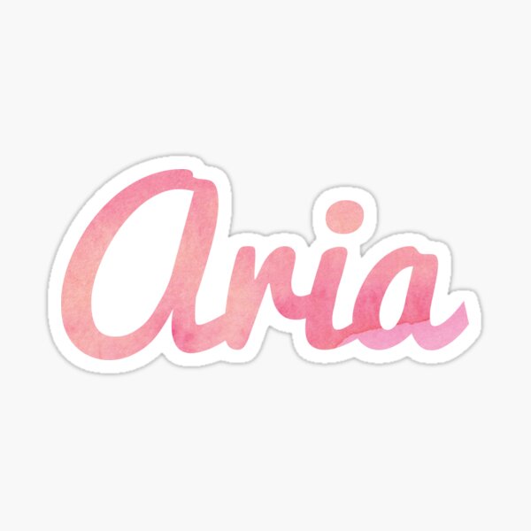 "Aria" Sticker for Sale by ampp | Redbubble