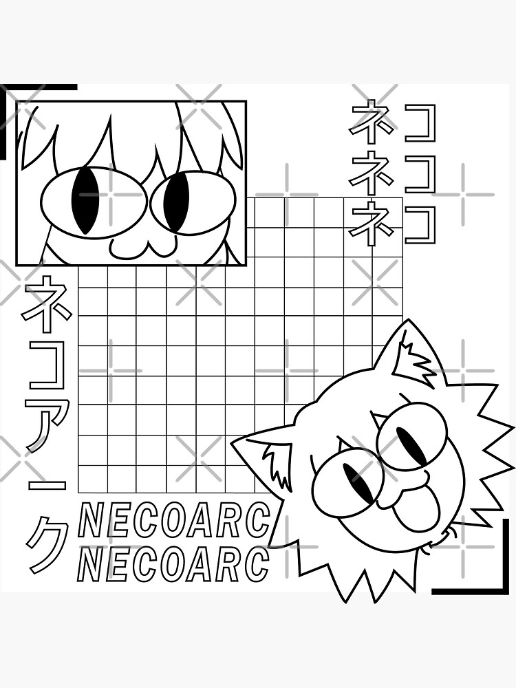 "neco arc>???>>!??>!>!?>!" Sticker for Sale by lowqualitything | Redbubble