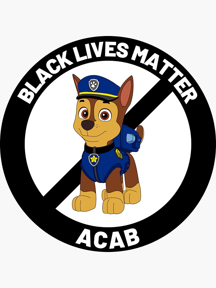 "Paw Patrol ACAB" Sticker for Sale by Mercury-style | Redbubble