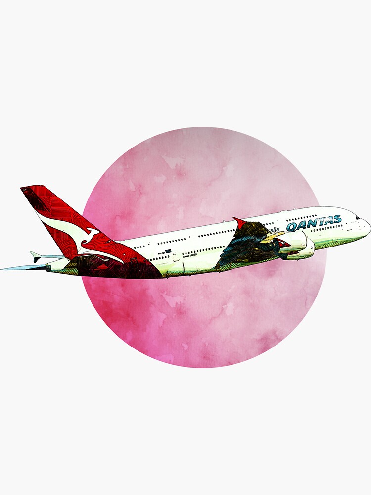 "Qantas Airline/ Flight Attendant/ Pilot" Sticker for Sale by ...
