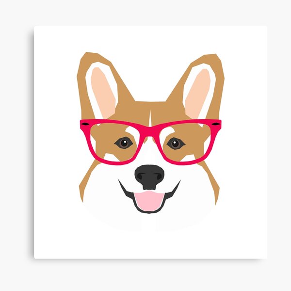 Dog With Glasses Canvas Prints | Redbubble