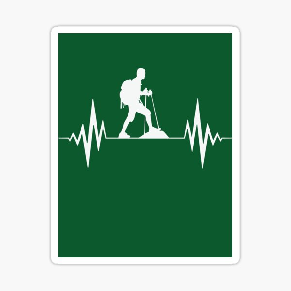 "Hiking Pulse" Sticker for Sale by JZCustom-2022 | Redbubble