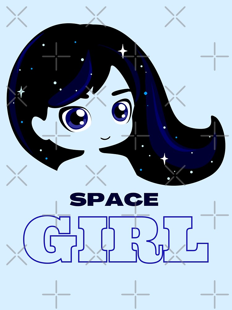 "SPACE GIRL" Sticker for Sale by PRINYOS | Redbubble