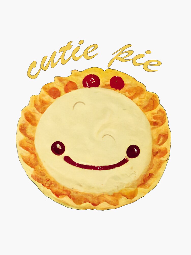 "Cutie pie sticker" Sticker for Sale by WizzyGFX | Redbubble