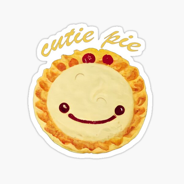 "Cutie pie sticker" Sticker for Sale by WizzyGFX | Redbubble