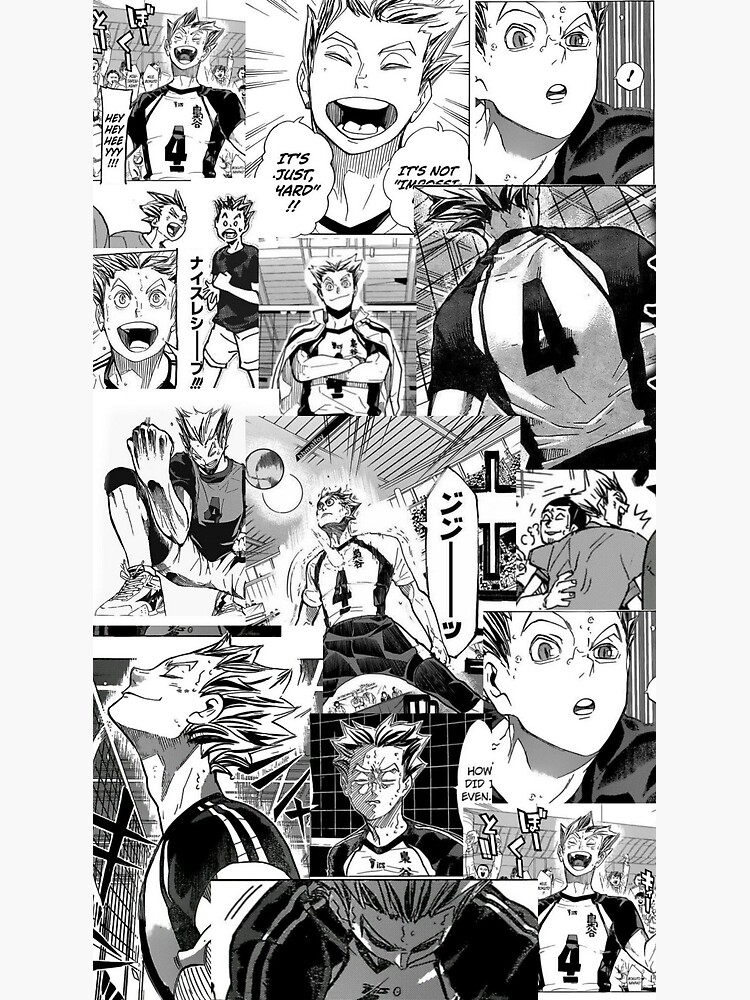 Kōtarō Bokuto From Haikyuu Manga Panel Poster For Sale By Youngwizardshop Redbubble
