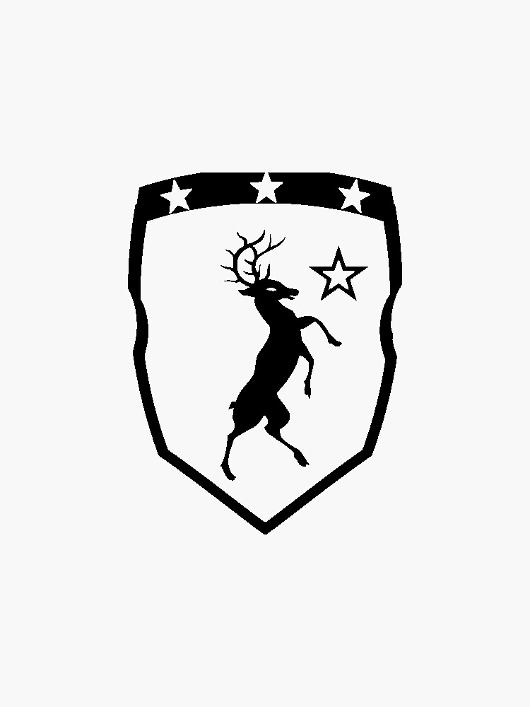 "RDO Seal Black Stencil" Sticker for Sale by TheRedDeer01 | Redbubble