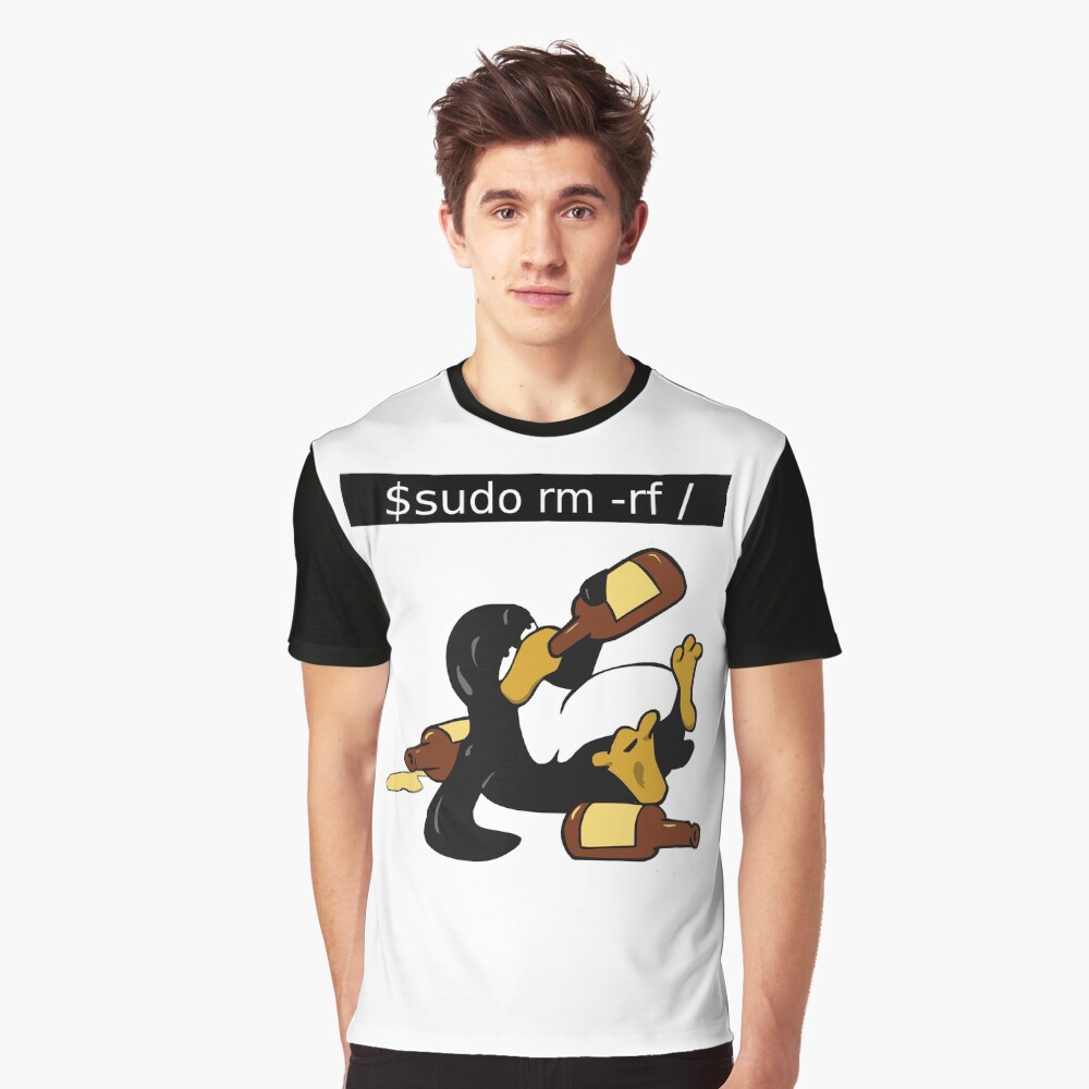 "Funny Linux Command - Funny Linux shirts Linux Tux t-shirt " Sticker ...