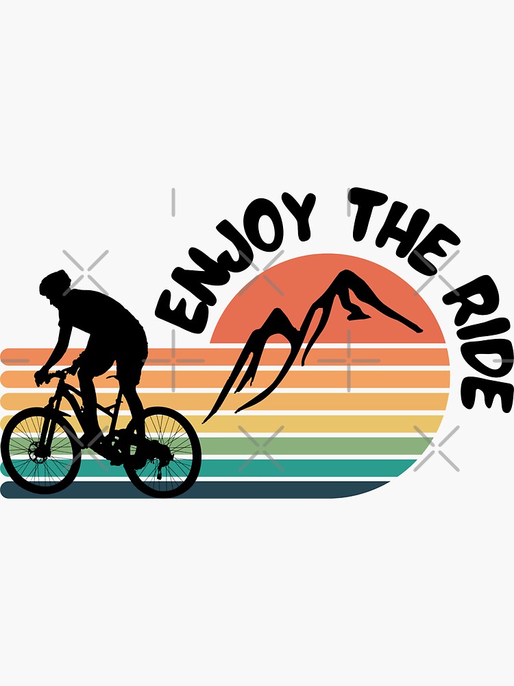 "Enjoy The Ride" Sticker for Sale by leftyconceptops | Redbubble