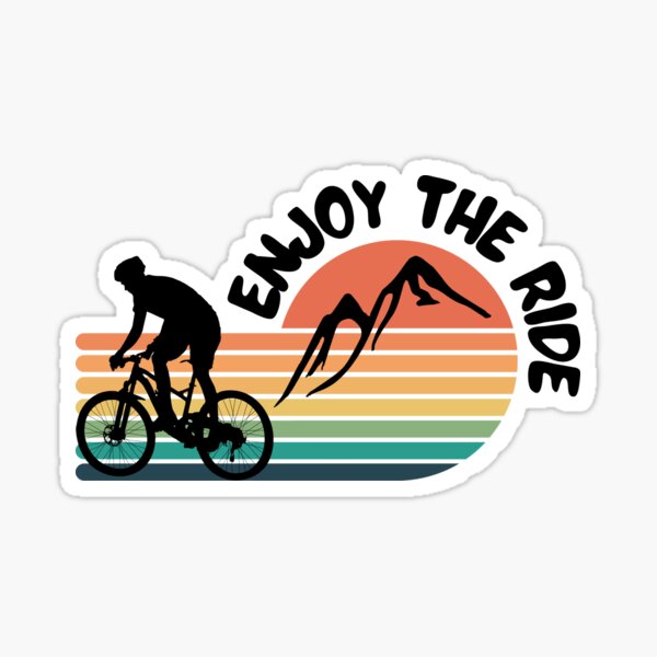 "Enjoy The Ride" Sticker for Sale by leftyconceptops | Redbubble