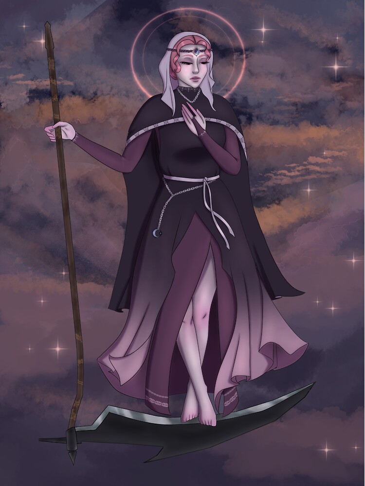 "Eternal Goddess of Solitude" Sticker for Sale by Akaanika | Redbubble