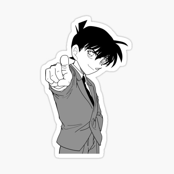 "Detective Conan Edit - Manga Shinichi!!" Sticker for Sale by Chimera ...