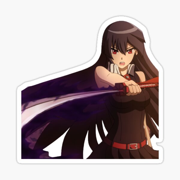 "Akame" Sticker for Sale by CollectiveAnime | Redbubble
