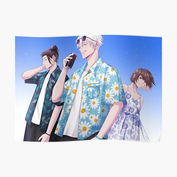 "Ieri,Gojo and Geto at the beach" Poster for Sale by BerserkerArmy ...