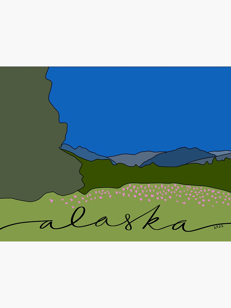 "Alaska Sticker" Sticker for Sale by kab23 | Redbubble
