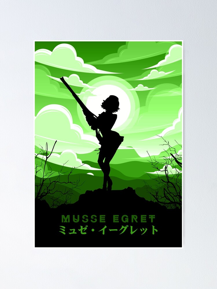 "TRAILS OF COLD STEEL - MUSSE EGRET" Poster for Sale by ASHCARBIDEER ...