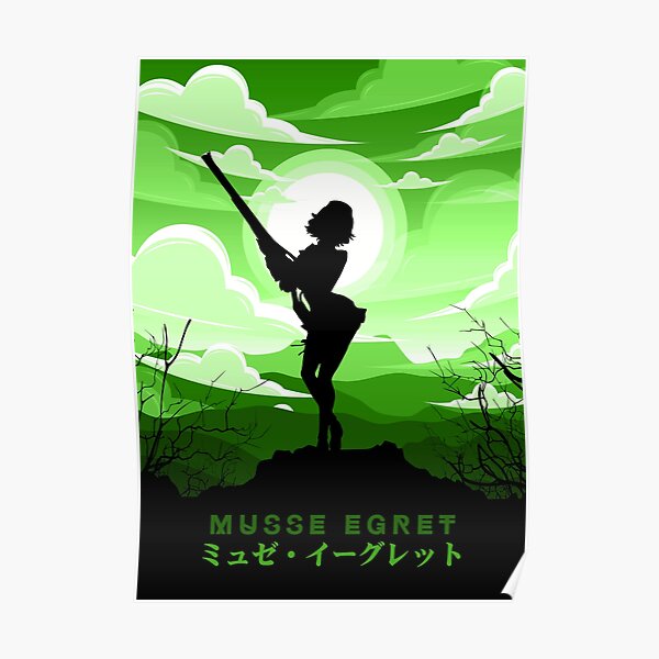 "TRAILS OF COLD STEEL - MUSSE EGRET" Poster for Sale by ASHCARBIDEER ...