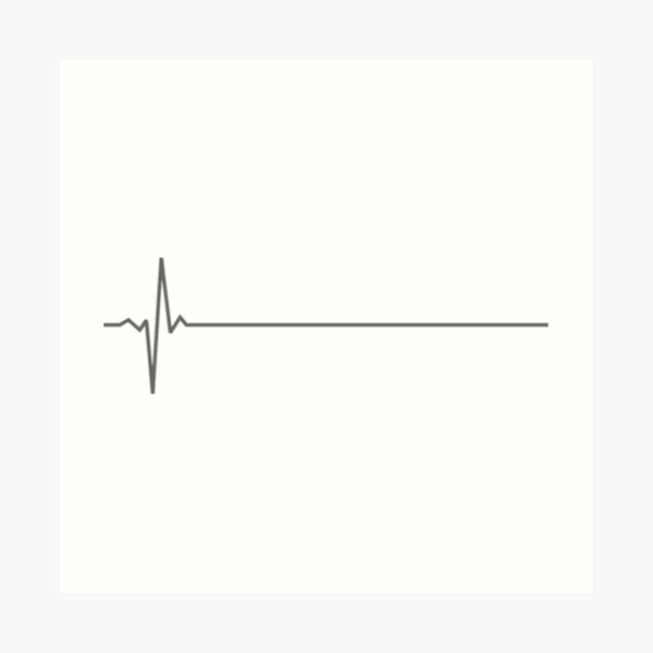 "Heart Monitor Flatline" Art Print for Sale by anna153 | Redbubble